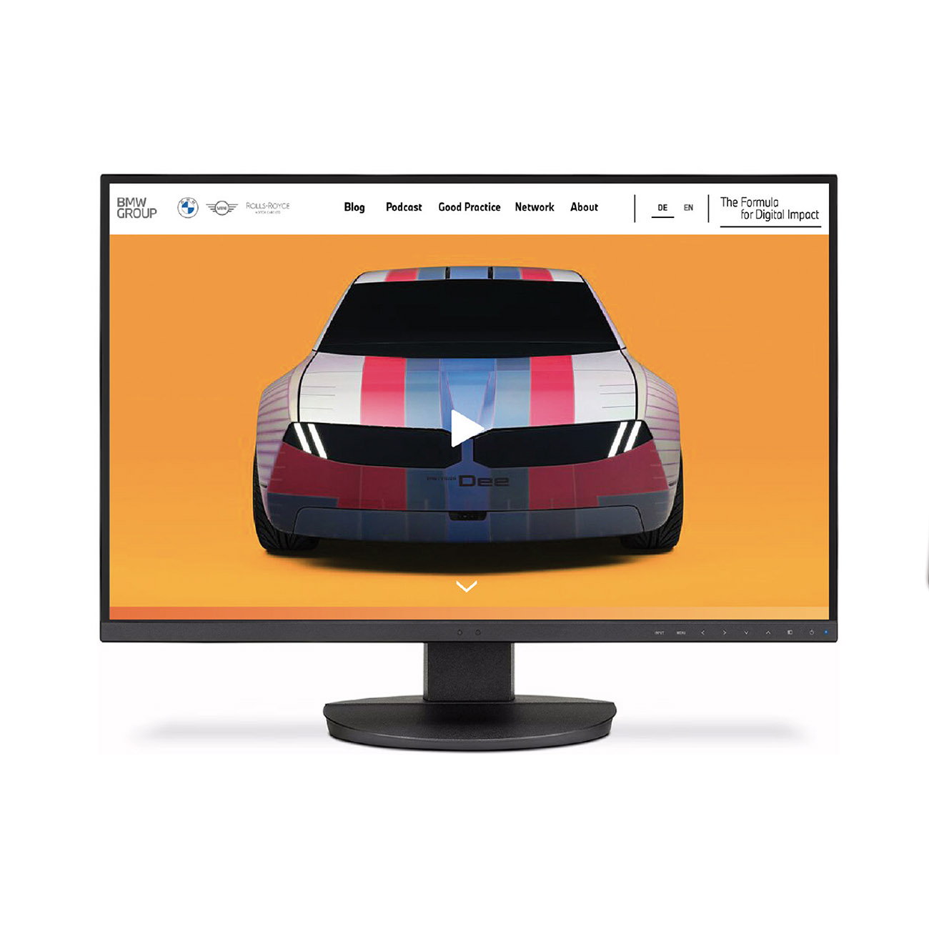 BMW Group Digital Impact Webpage - Exsample